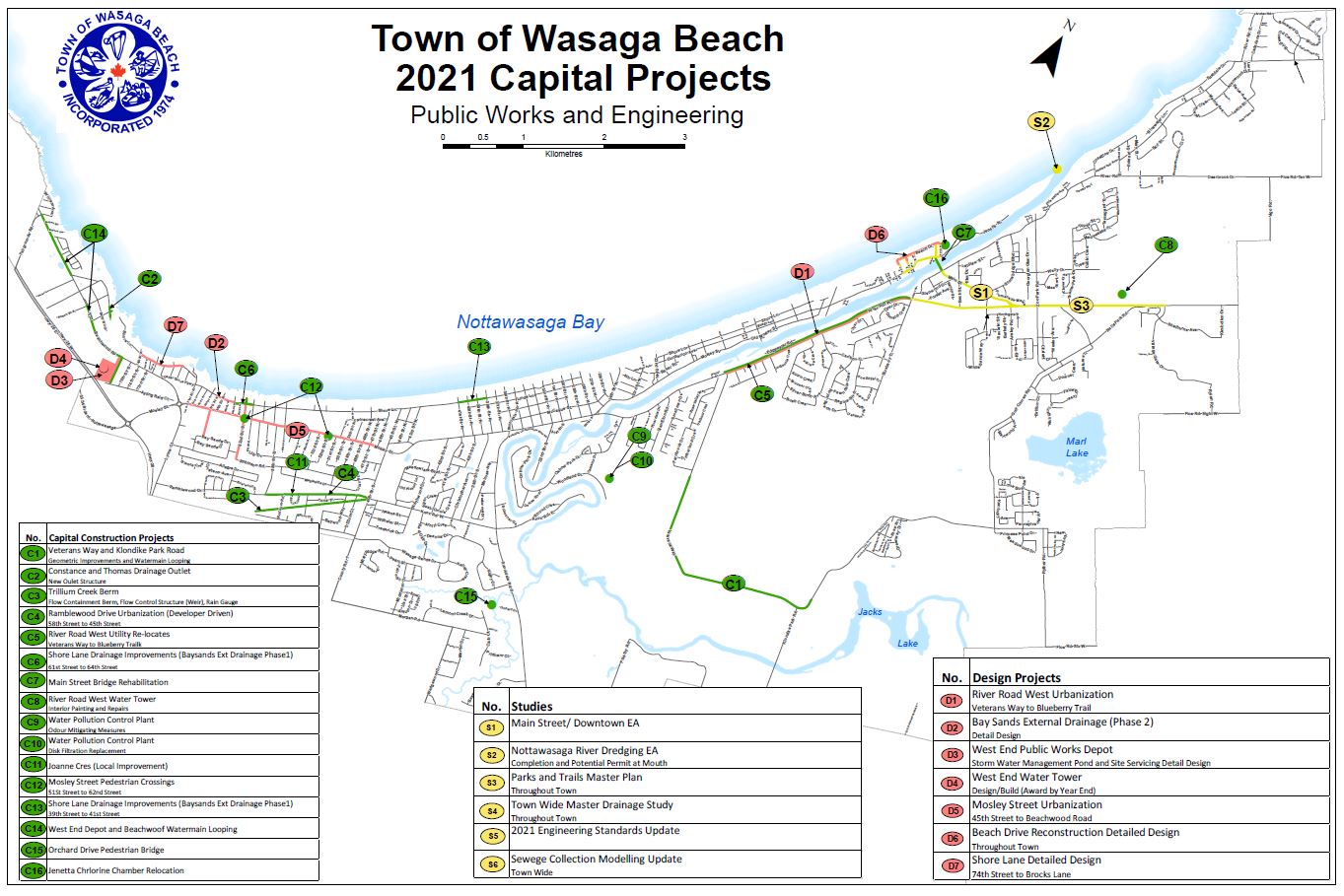 Capital Works Projects - Town of Wasaga Beach